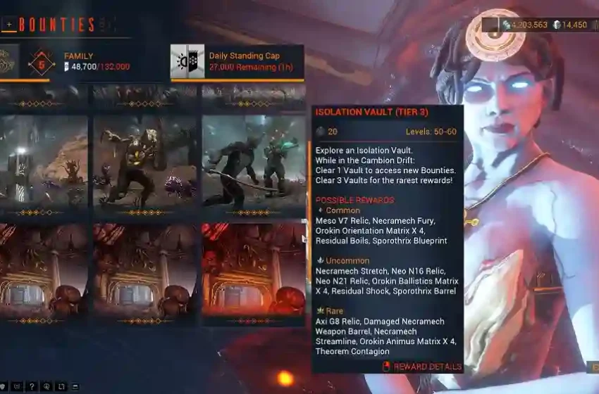 Warframe Argon Crystal In Isolation Vaults: A Complete Guide